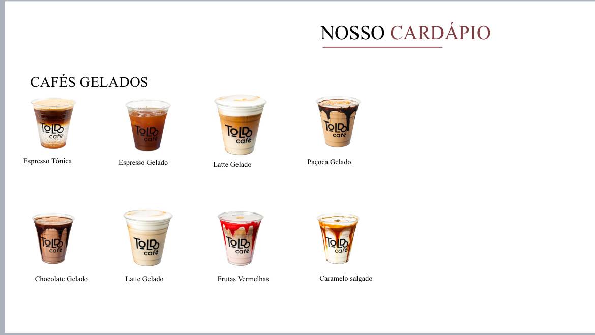 Menu em Toldo Café - Cafeterias To Go, Florianópolis, R. João Pio ...