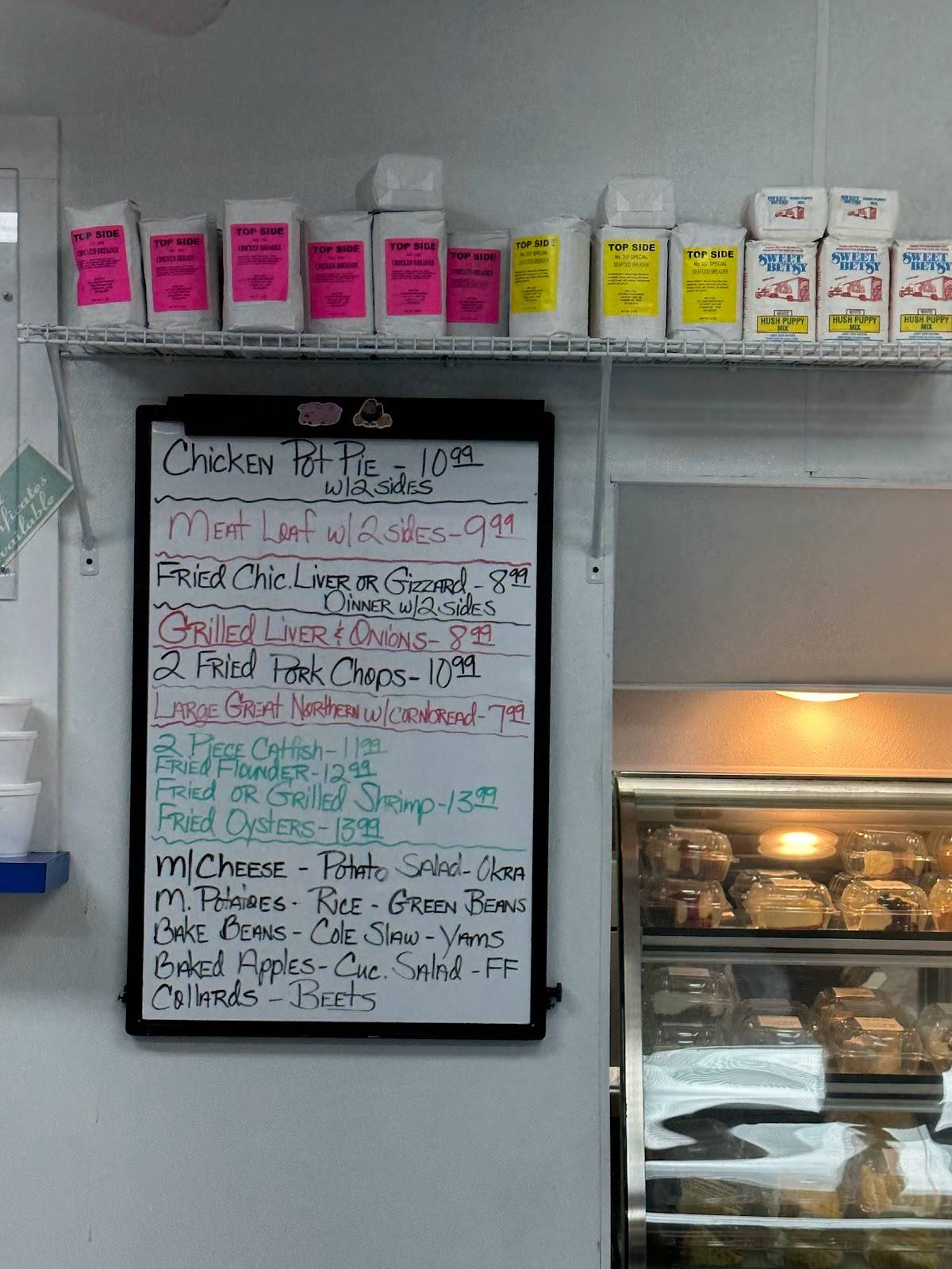 Menu at Topside Catering & Deli restaurant, Camden