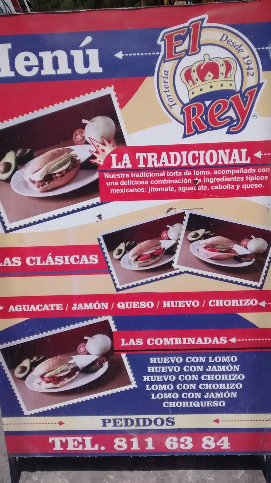 Carta del restaurante Tortería "El Rey" Sucursal Parque, San Luis Potosi