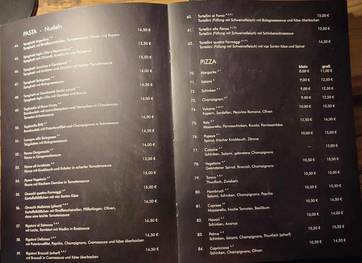 Speisekarte von Buon Gusto restaurant, Dortmund