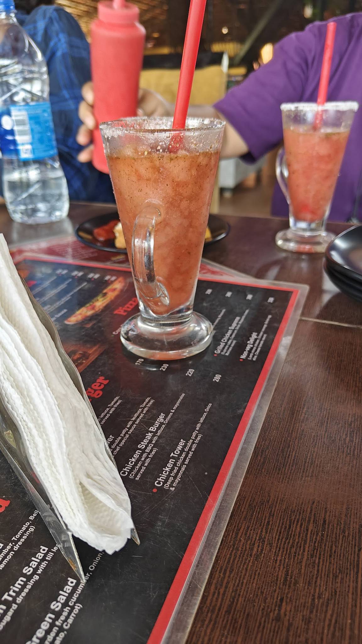 Menu at Tribal Cafe, India, 8MWC+WQM