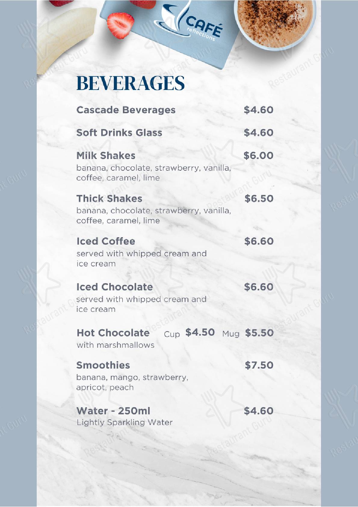 Menu at Tucker on Townsend cafe, South Albury