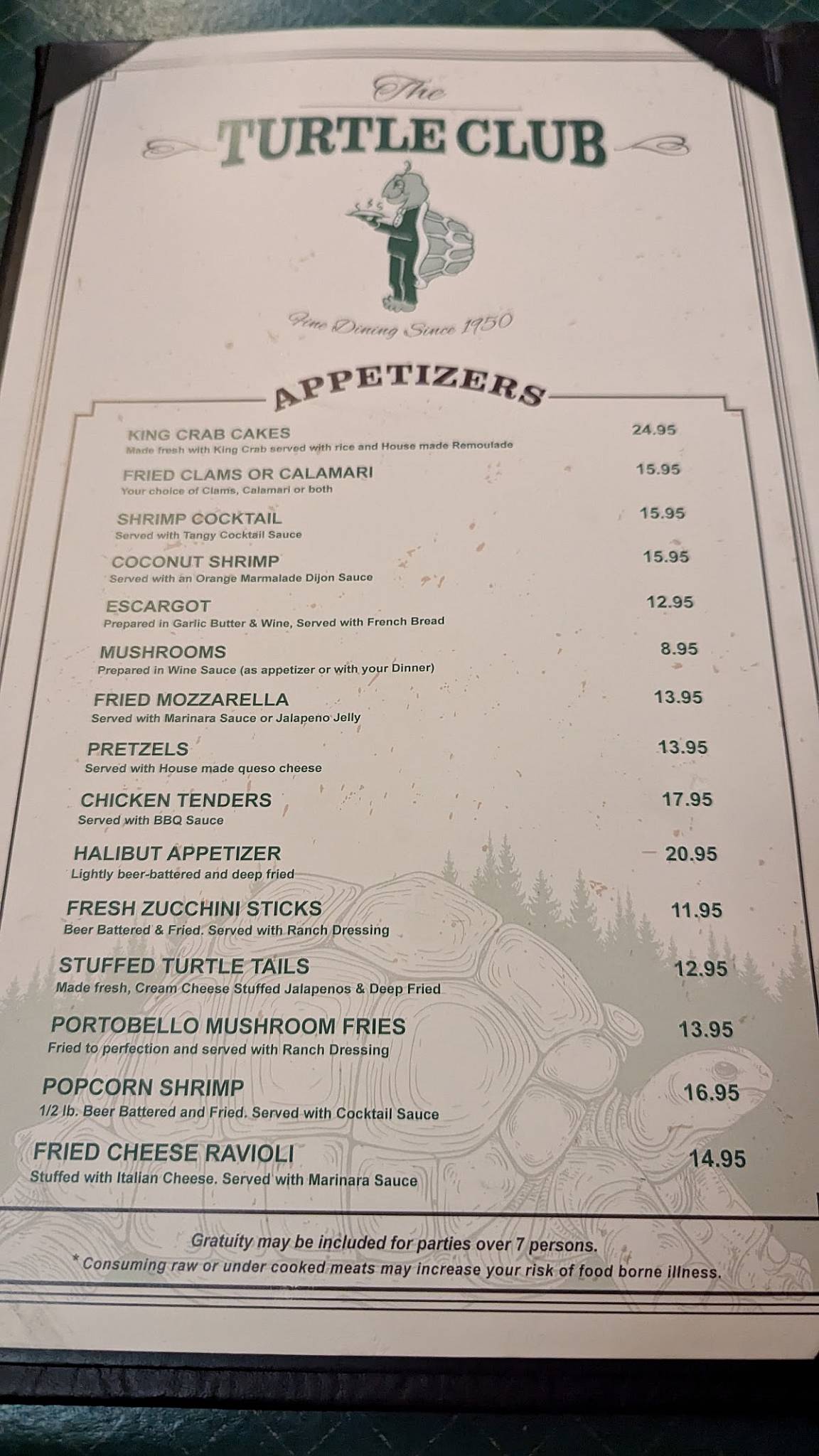 Carta de Turtle Club, Fairbanks, Old Steese Hwy N