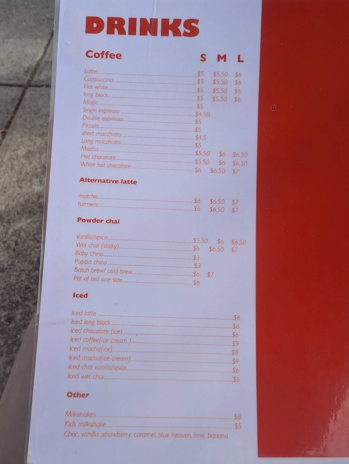 Menu at Two Doors Cafe, Templestowe