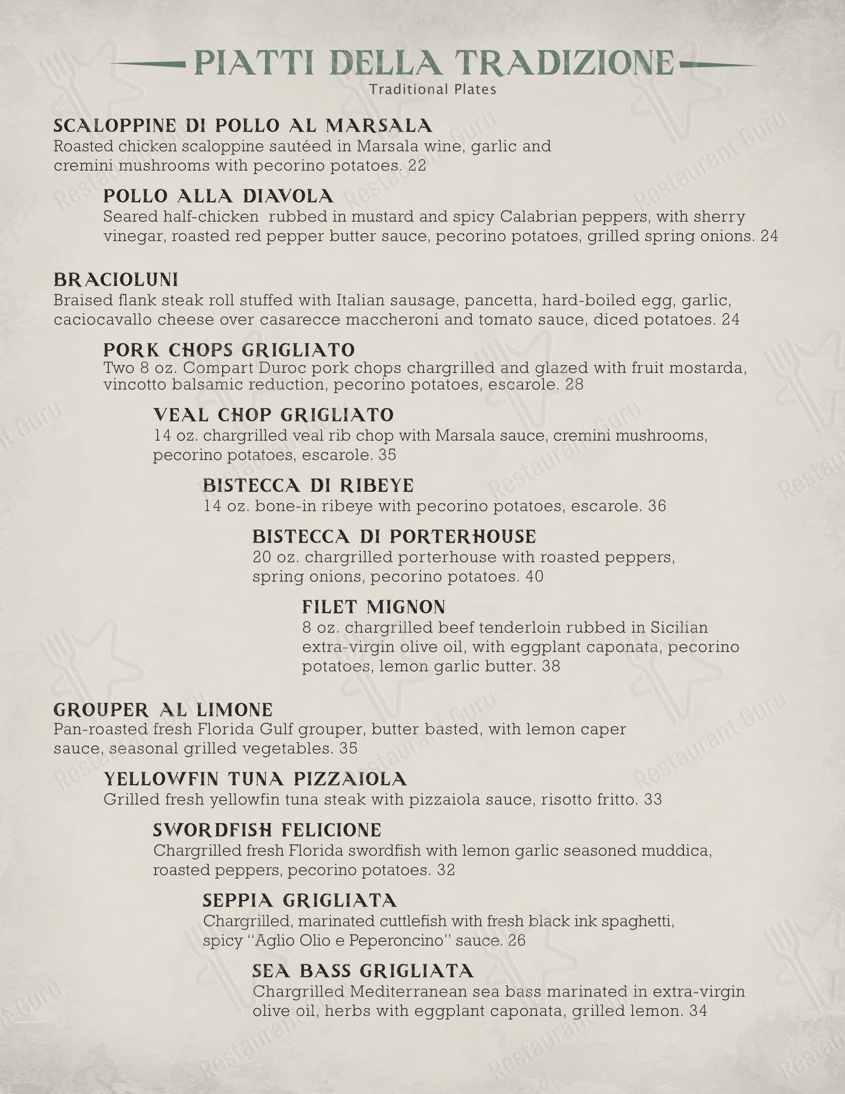 Menu at Ulele restaurant, Tampa, N Highland Ave