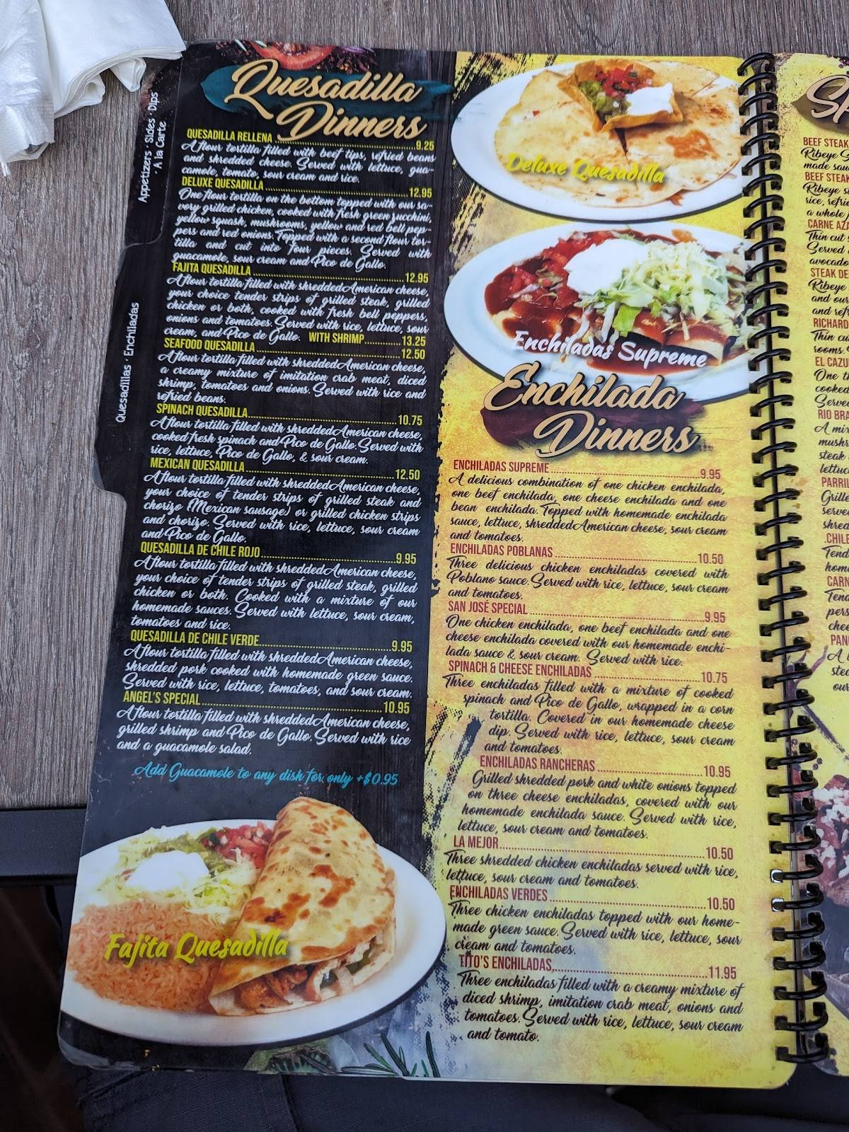 Menu at Uncle Tito’s Mexican Grill - Mogadore restaurant, Mogadore