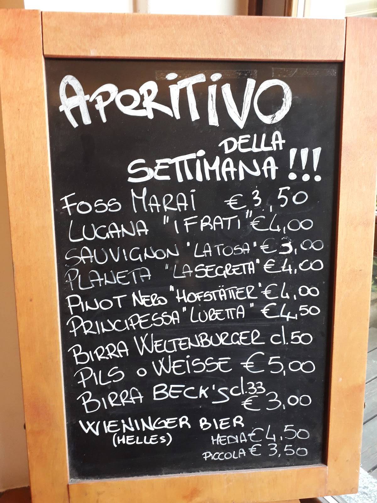 Menu da Ustaria La Carrozza ristorante, Piacenza, Via X Giugno