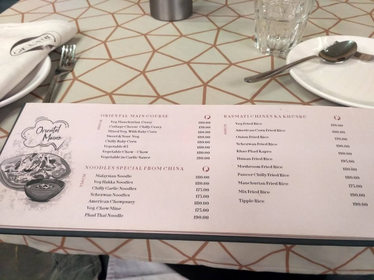 Menu at Ornate Restaurant And Banquet, Vadodara