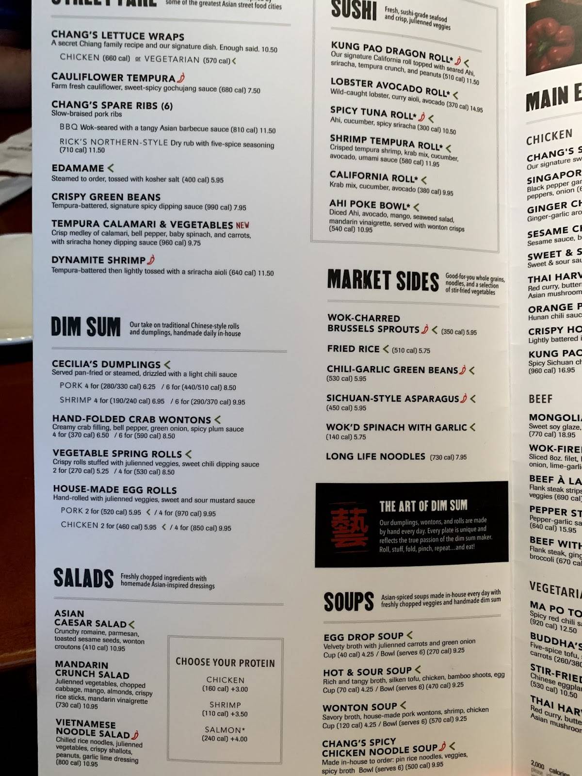 Menu at Vanilla Fish restaurant, Chino Hills