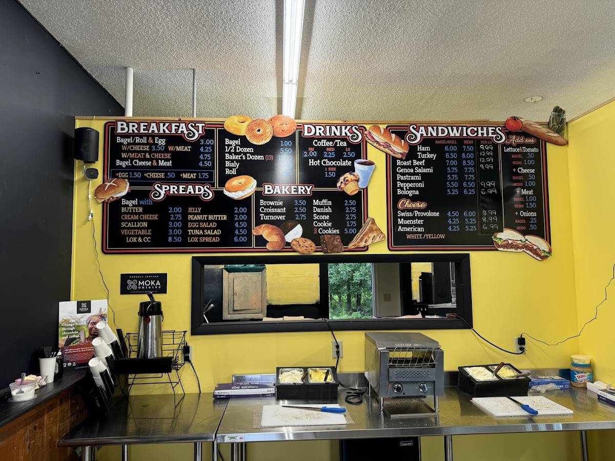 Menu at Vinny's Original Brooklyn Bagels, Hawley