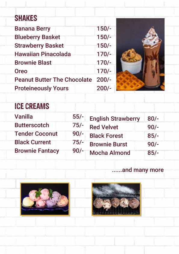 Menu at Waffle World, Mumbai, Sailesh Nivas Shop. 6