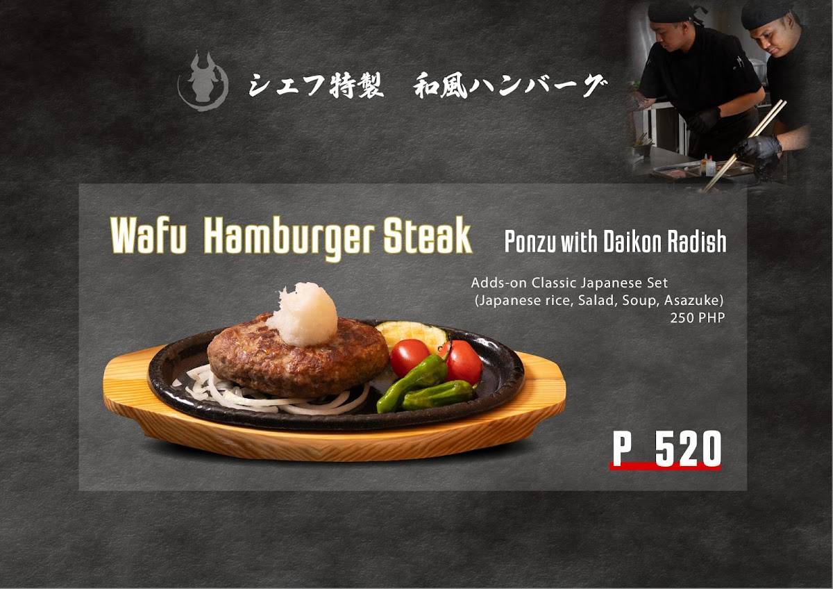 Menu at Wagyu Ren restaurant, Makati
