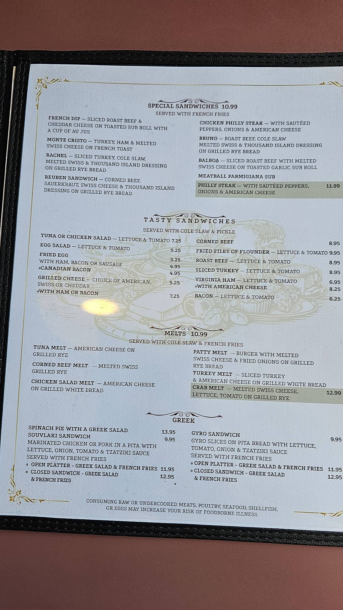 Menu at Ray of Sunshine Diner pizzeria, Wellsville, Carlisle Rd