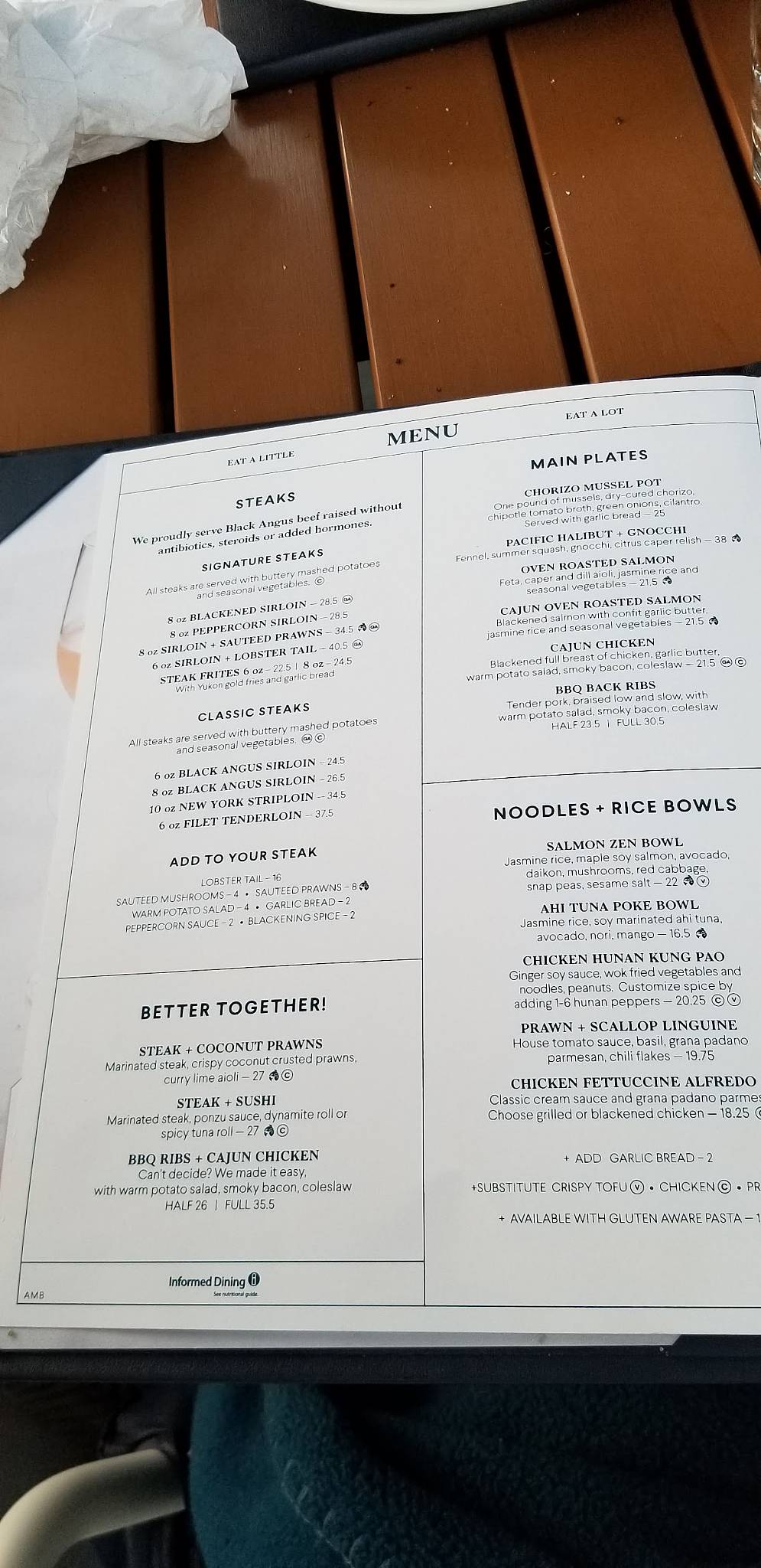 Menu at Earls Kitchen + Bar, West Vancouver, Bellevue Ave