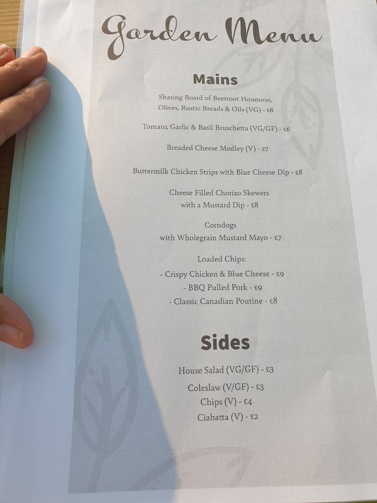 Menu at Leather and Lace Bar and Grill, Westonzoyland