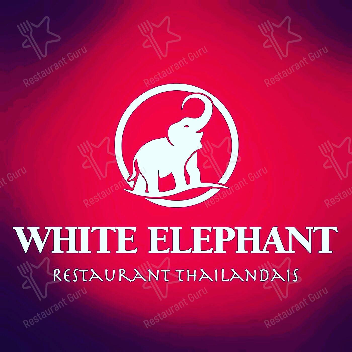 Menu at White Elephant restaurant, Gammarth