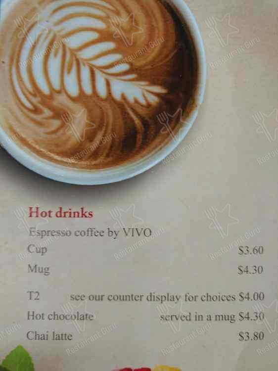 Menu at The WICKED CAFE, Notting Hill, 270 Ferntree Gully Rd
