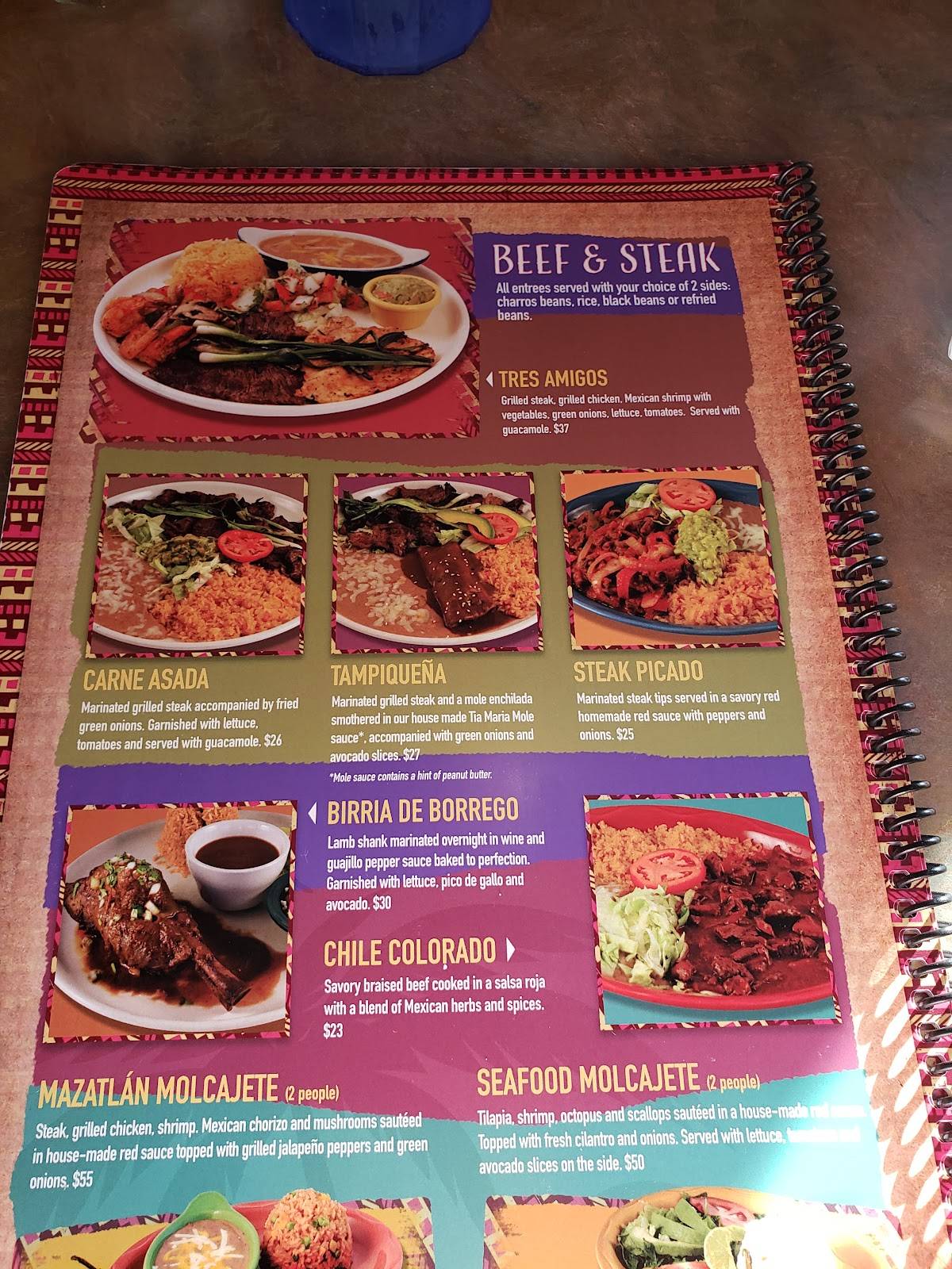 Menu at Mazatlán Mexican Grill and Bar, Windsor Locks