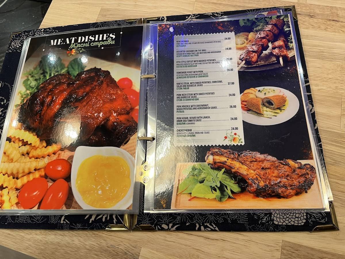 Menu at Food Culture restaurant, Winnipeg