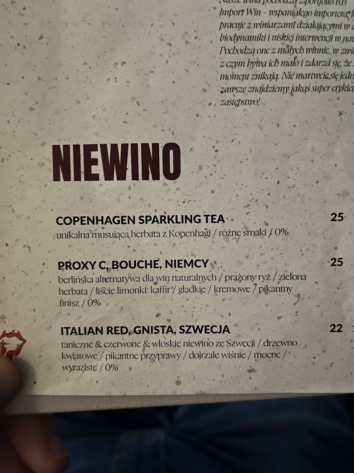 Menu at Włoski Strajk Italian Sharing restaurant, Warsaw