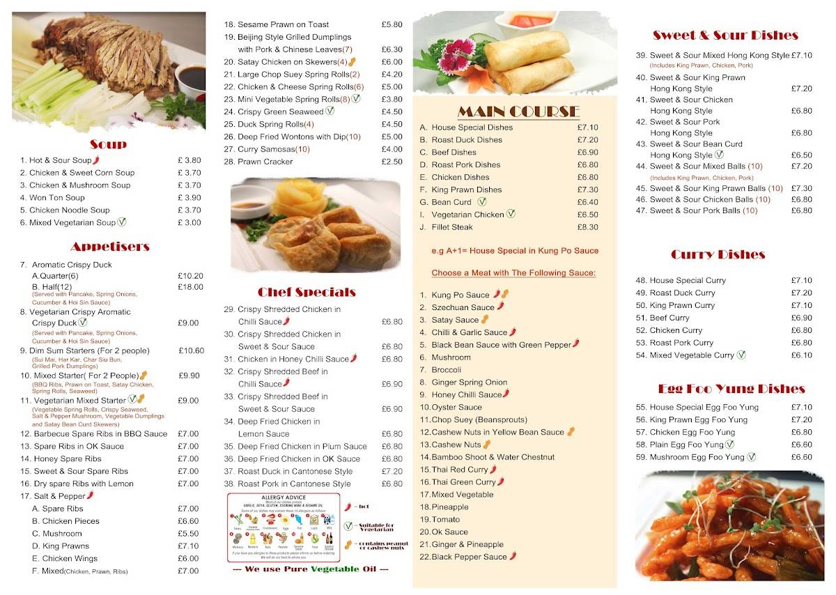 Menu at Wok Spice fast food, Blackpool, 15 Moor Park Ave