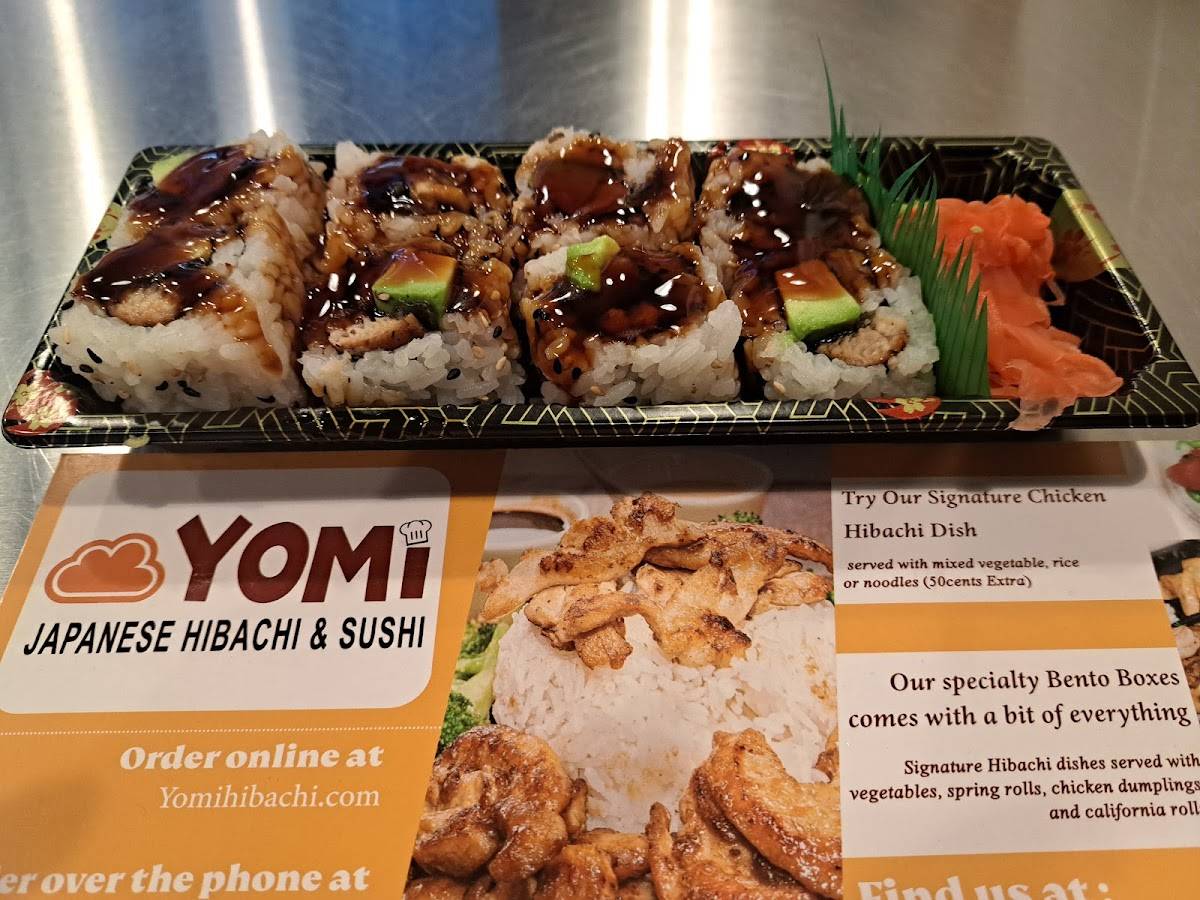 Menu at YOMI JAPANESE HIBACHI & SUSHI restaurant, Virginia Beach