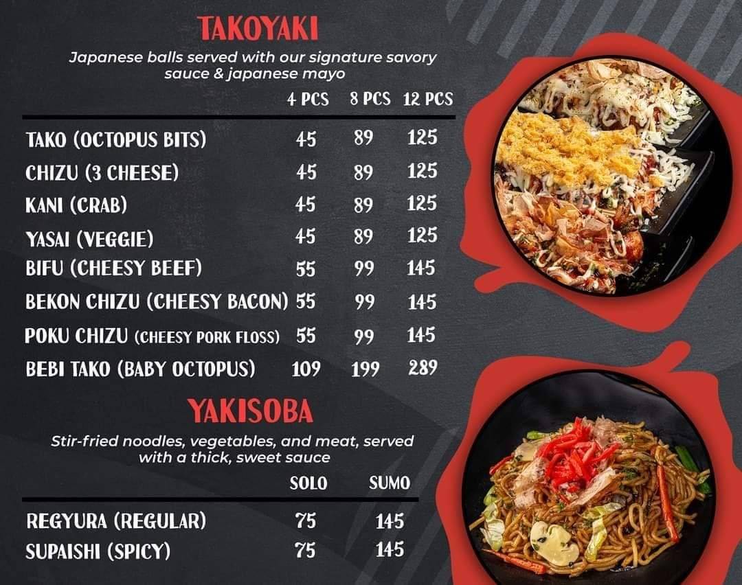 Menu at Yaki Yaki San Nicolas, Pasig Branch restaurant, Pasig