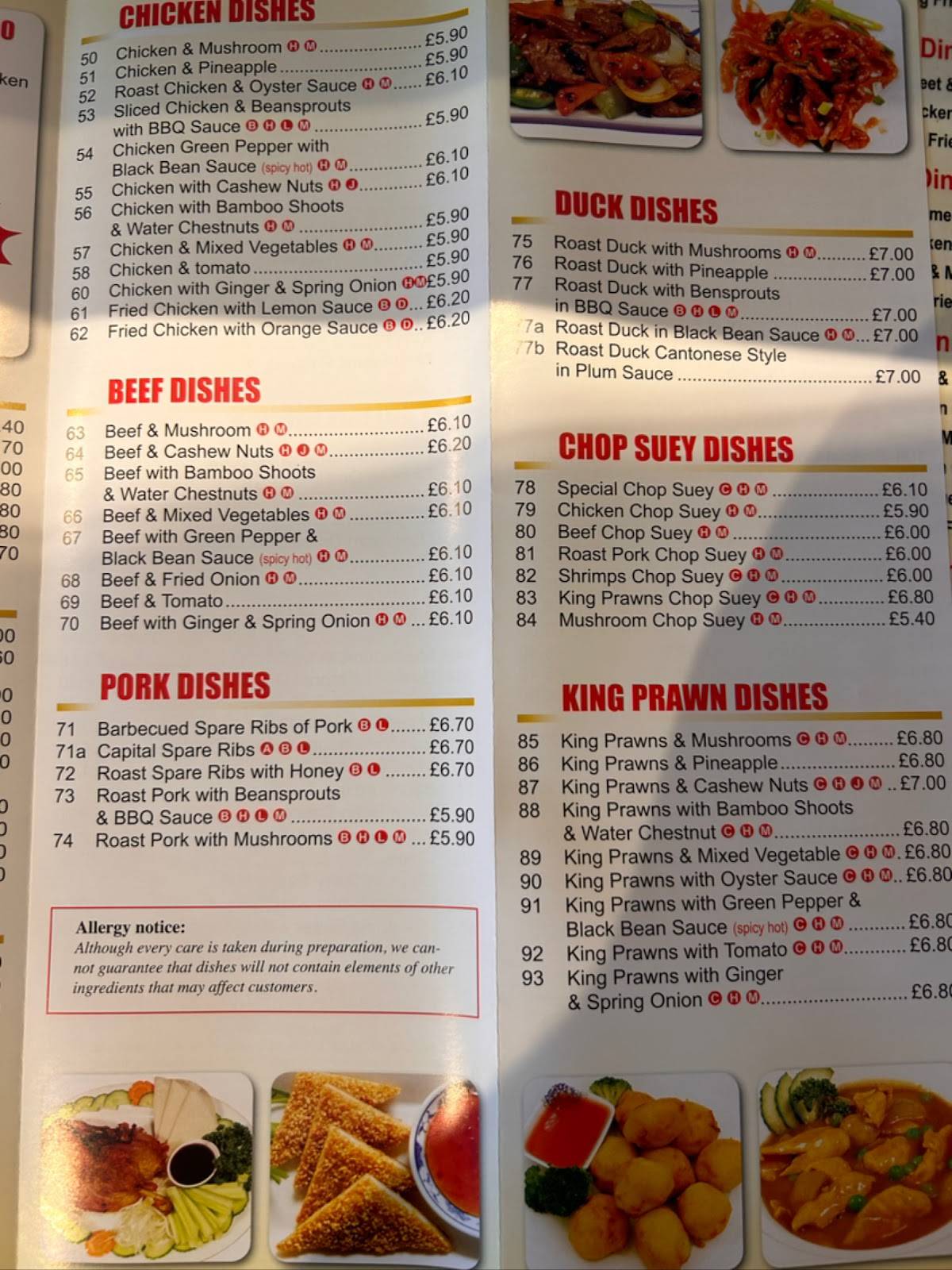 Menu at Yummy Chinese Takeaway fast food, Dover