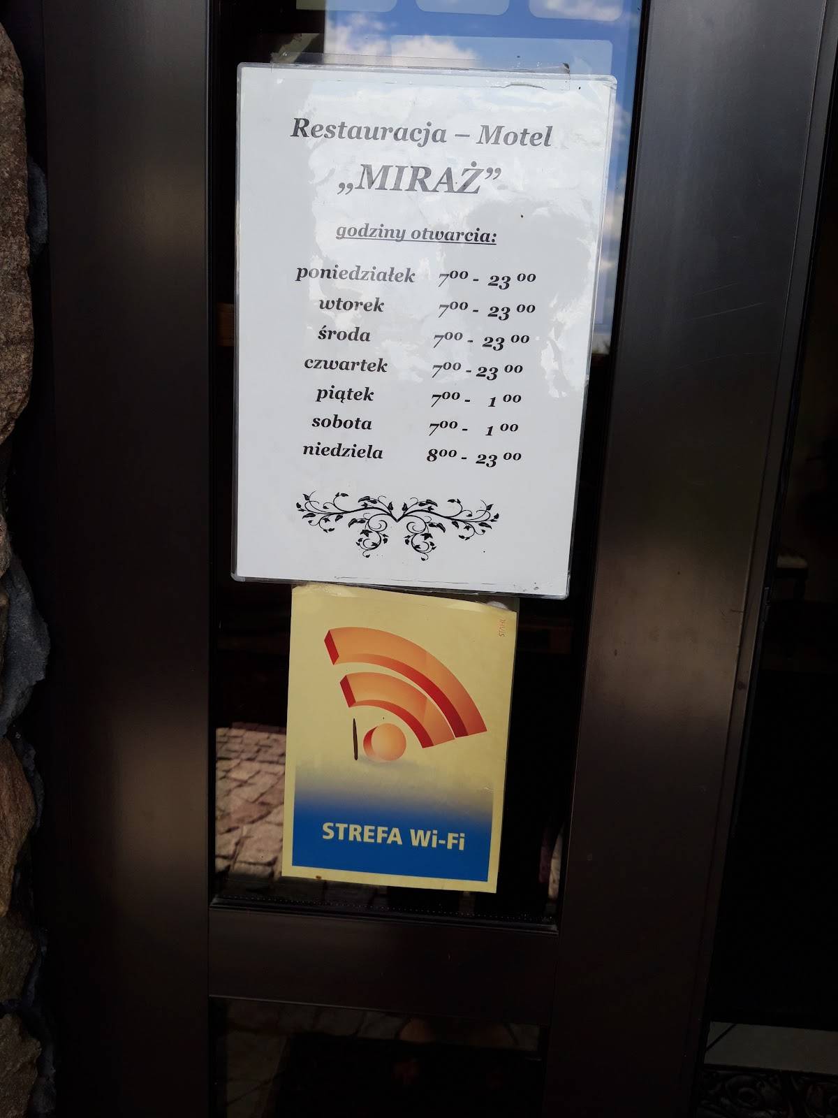 Menu at Zajazd - Restauracja Miraż restaurant, Bikówek