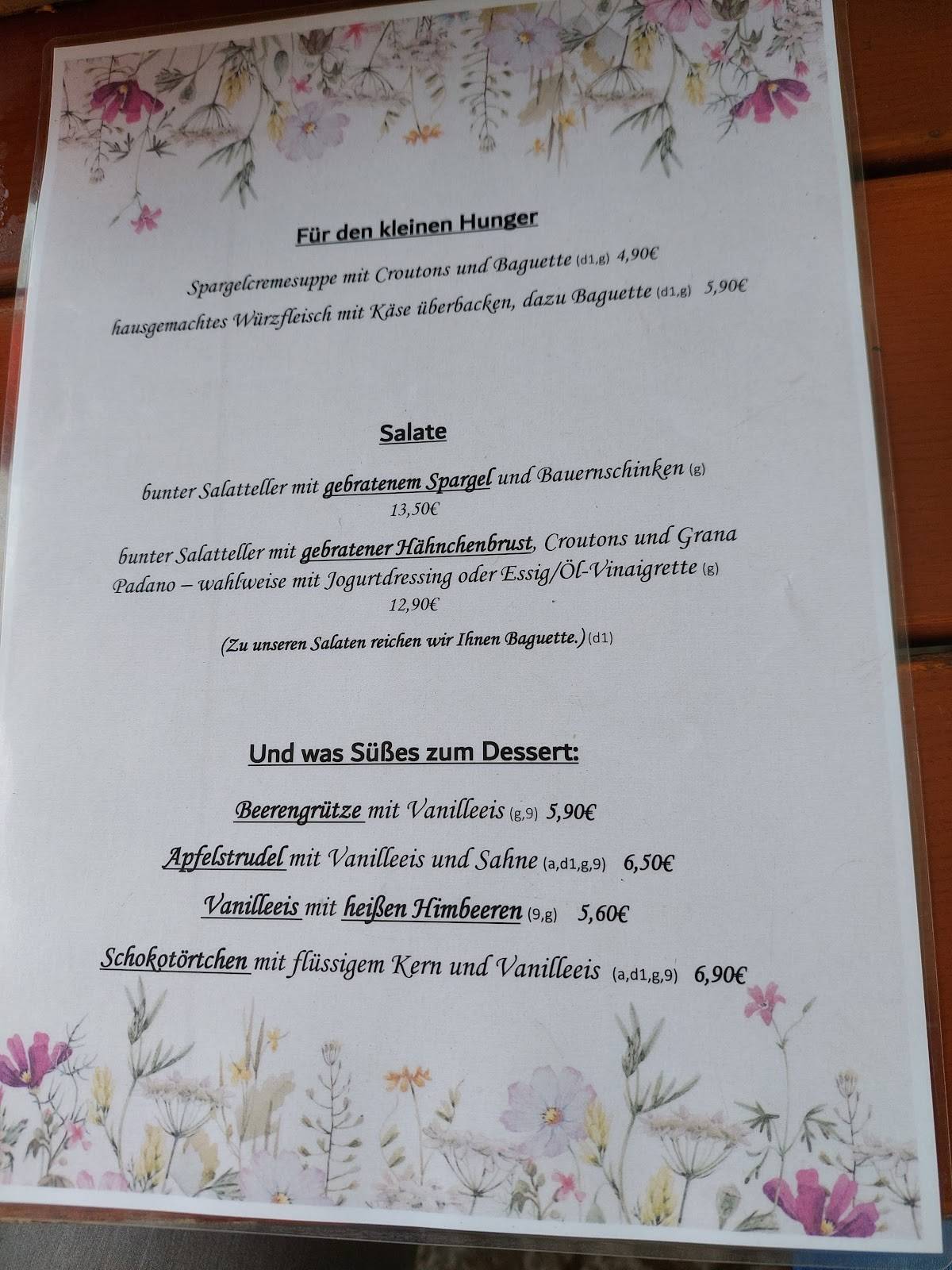 Speisekarte von Zum Lindenbaum restaurant, Hetschburg
