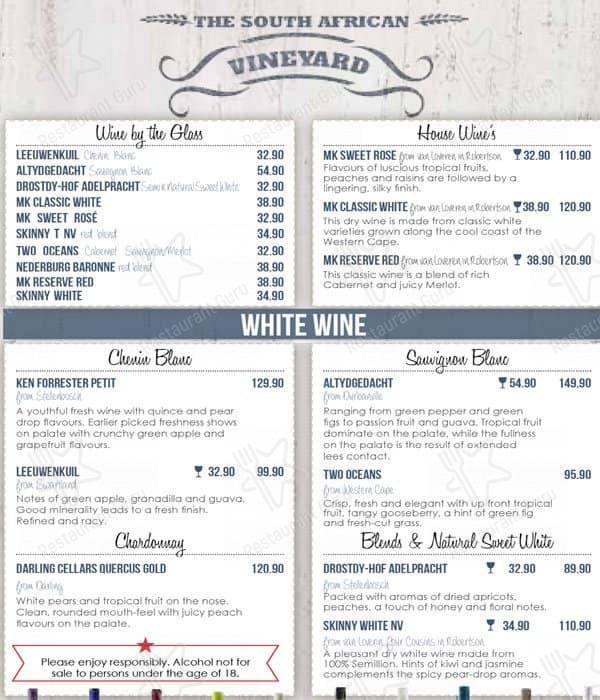 Menu at Mike's Kitchen Alberton restaurant, New Redruth, Ring Road West ...