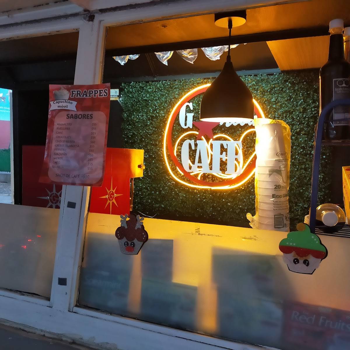Menu at capuchino móvil pub & bar, Mexico City