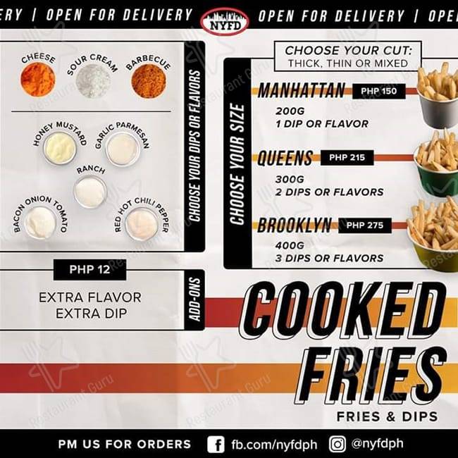 Menu at NYFD Premiere, Quezon City, Cinema Area
