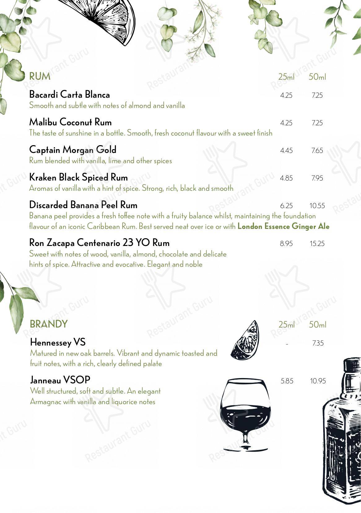 Menu at The Knife & Cleaver pub & bar, Houghton Conquest