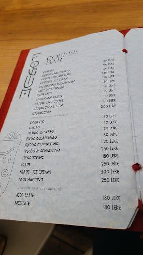 Menu at "fOlium Tirana" Gathering Place restaurant, Tirana
