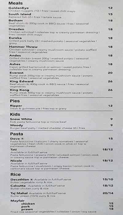 Menu at Cafe 63, Greenslopes, 433 Logan Rd