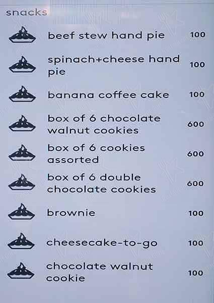 Menu at Harlan+Holden cafe, Taguig