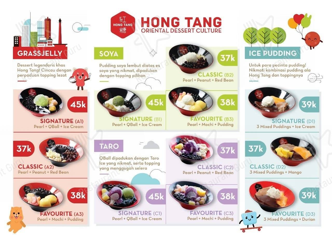 Menu at Hong Tang - FX Sudirman restaurant, Central Jakarta, FX ...