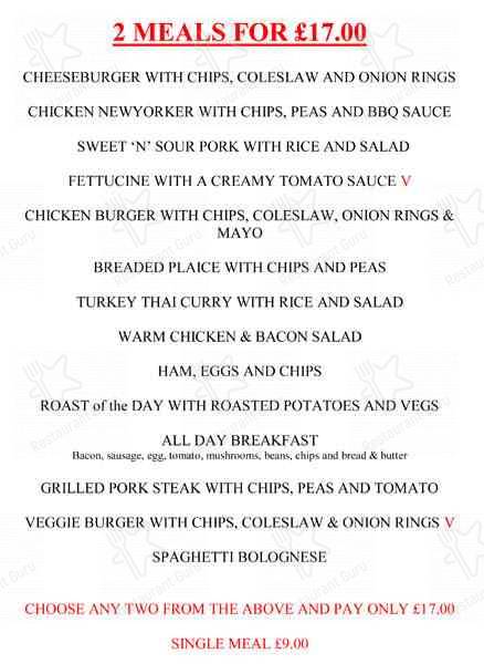 Menu at The Heathfield Inn pub & bar, Honiton
