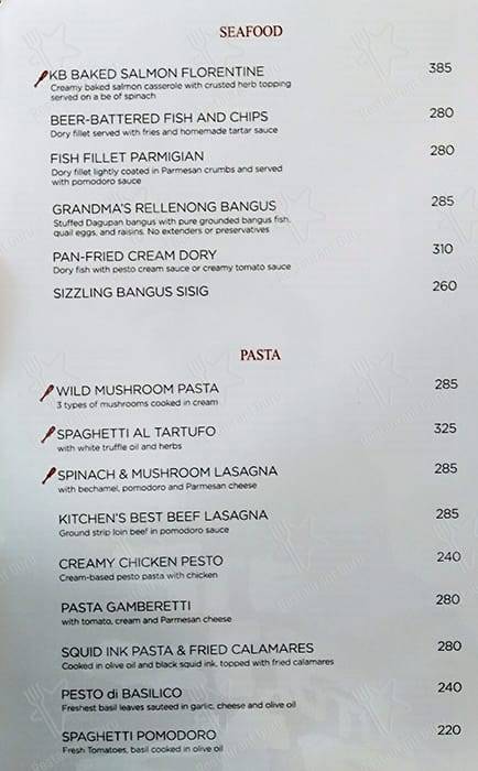 Menu at Kitchen's Best by Chef Roselyn restaurant, Pasig, Valle Verde 2 ...
