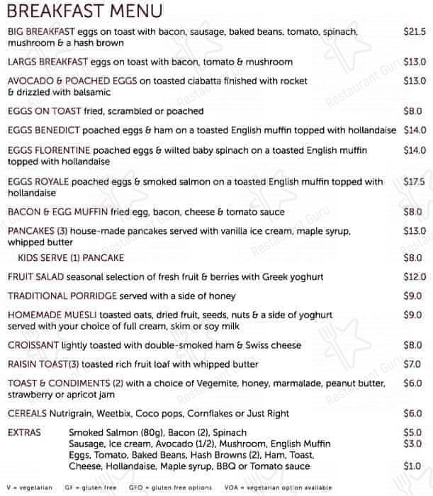 Menu at Largs Pier Hotel pub & bar, Largs Bay