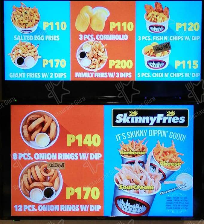 Menu at NYFD Premiere, Quezon City, Cinema Area