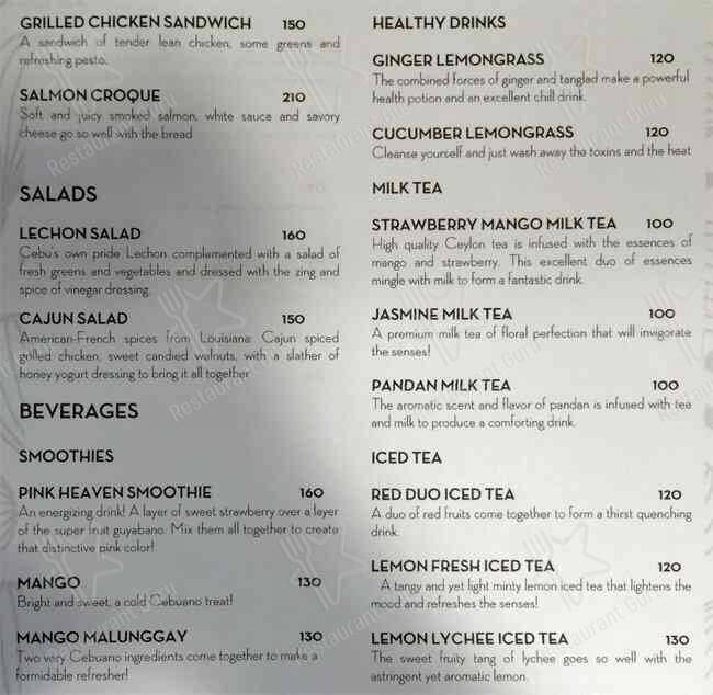 Menu at Pink Heaven Bakeshop And Bistro desserts, Cebu City, 7VJJ+FM4