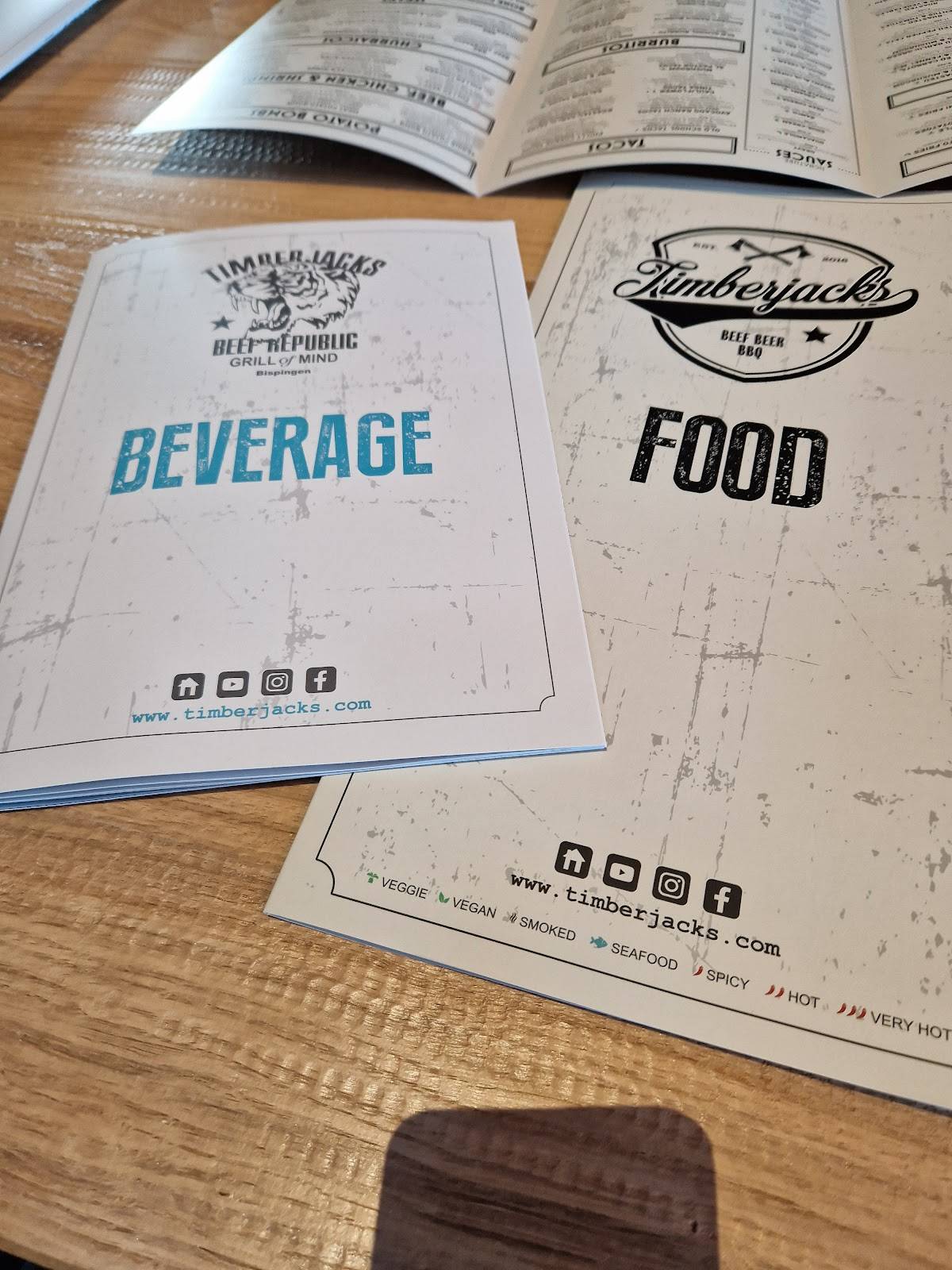 Menu at Timberjacks Bispingen restaurant, Bispingen