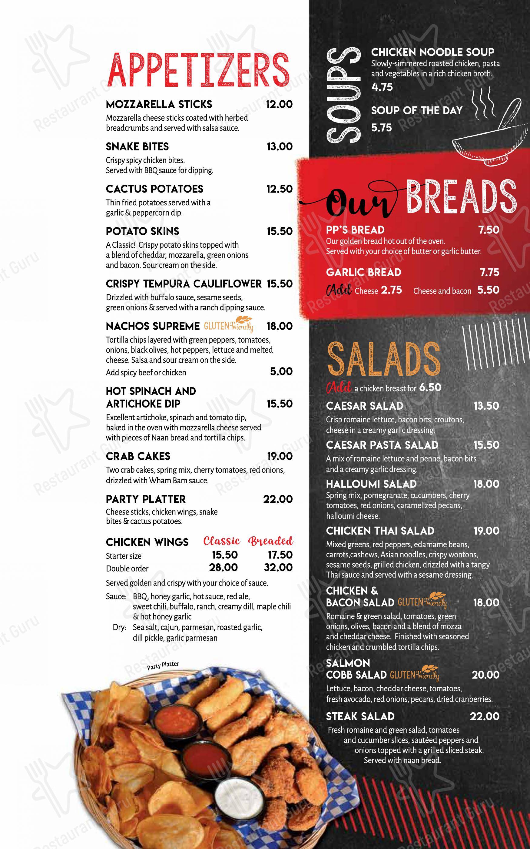 Menu at Pizza Place pub & bar, Hearst, Front St