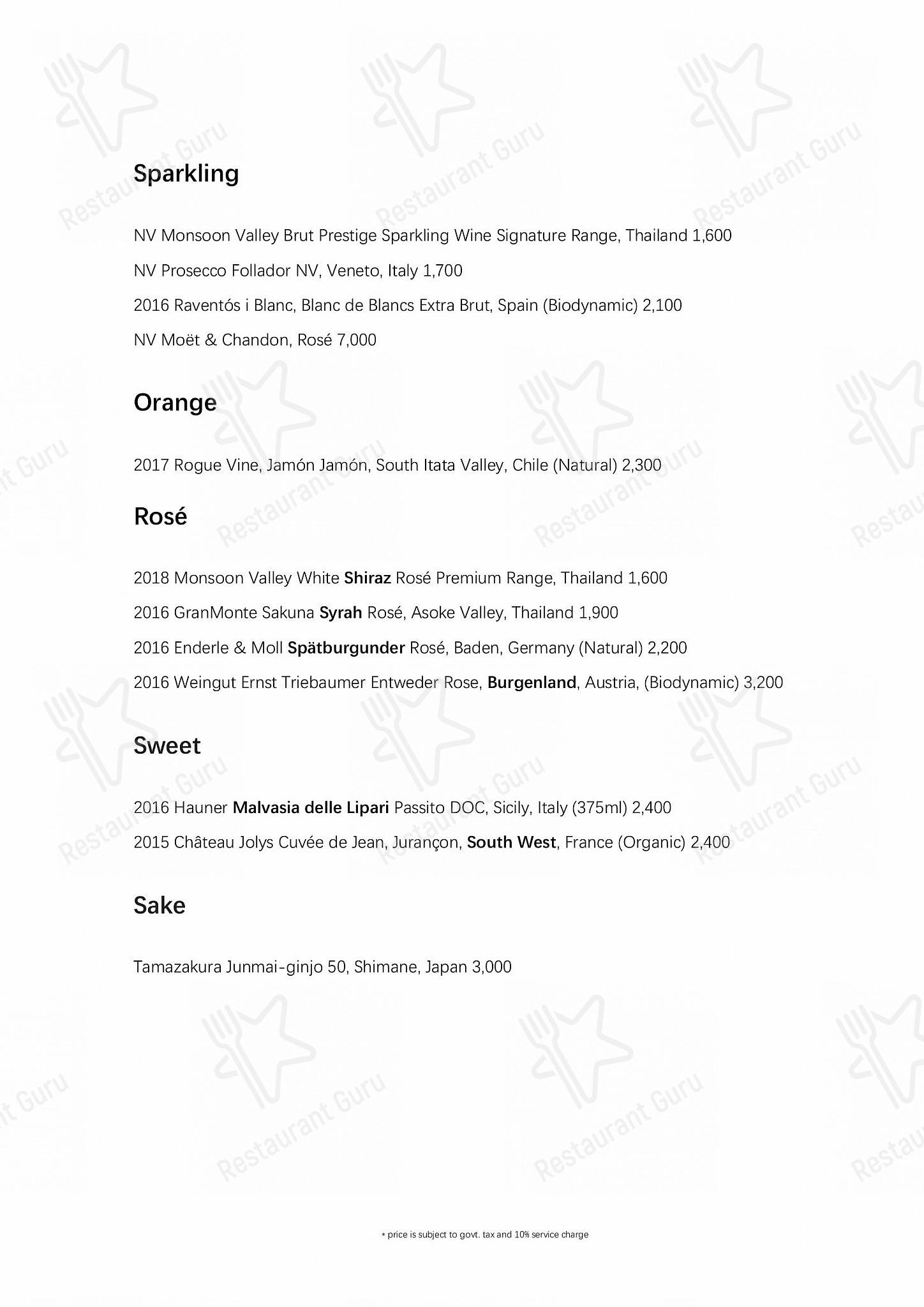 Menu at 80/20 Eighty Twenty restaurant, Bangkok, 1054 Charoen Krung 26 ...