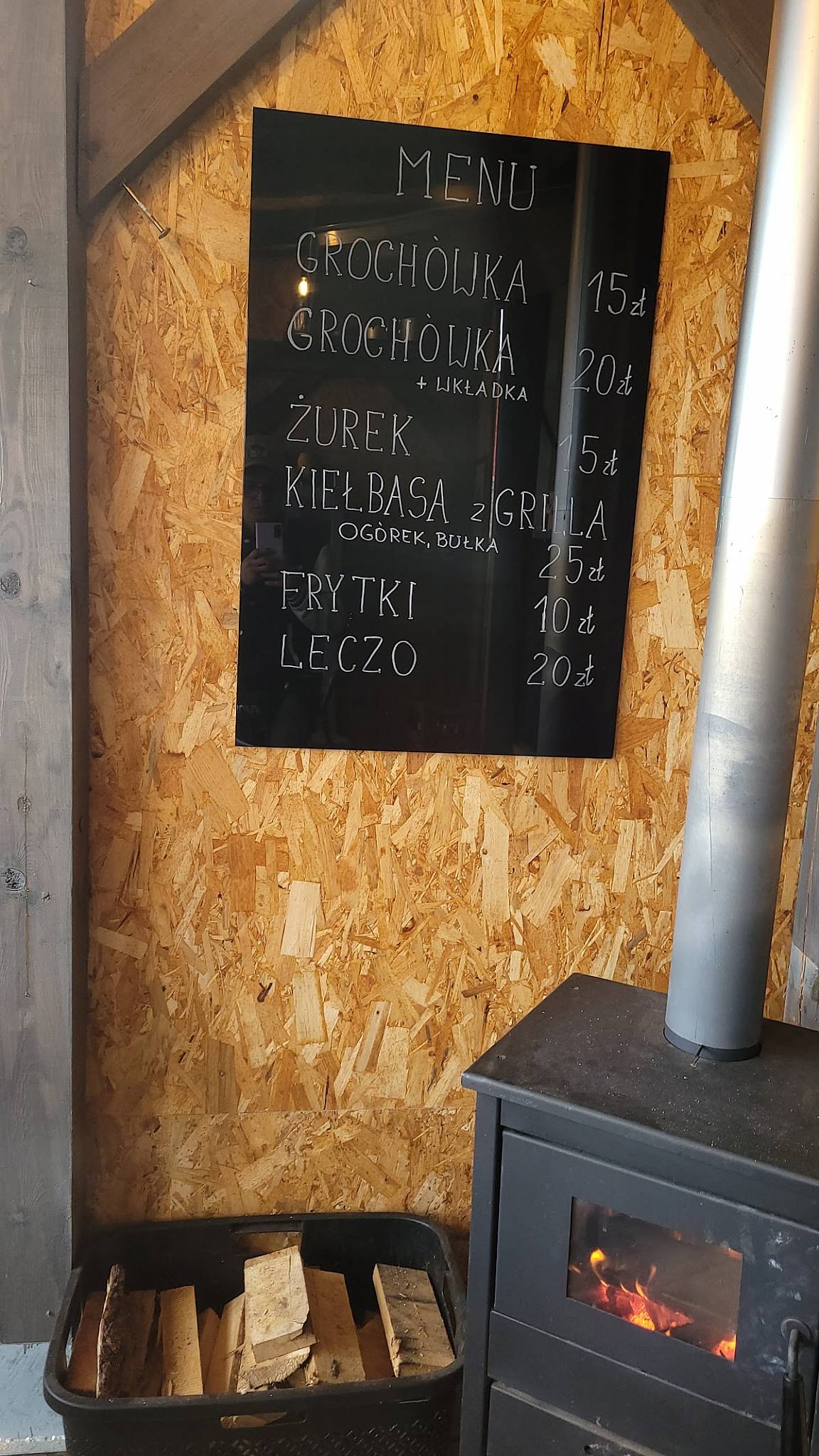 Menu at 92 Bar, Psary Małe