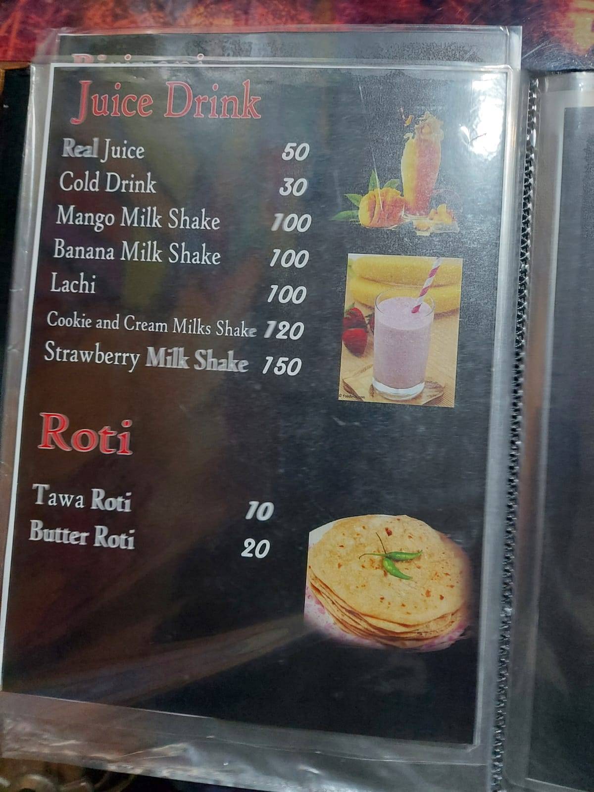 Menu at AAHAA Cafe Cum Restaurant, India