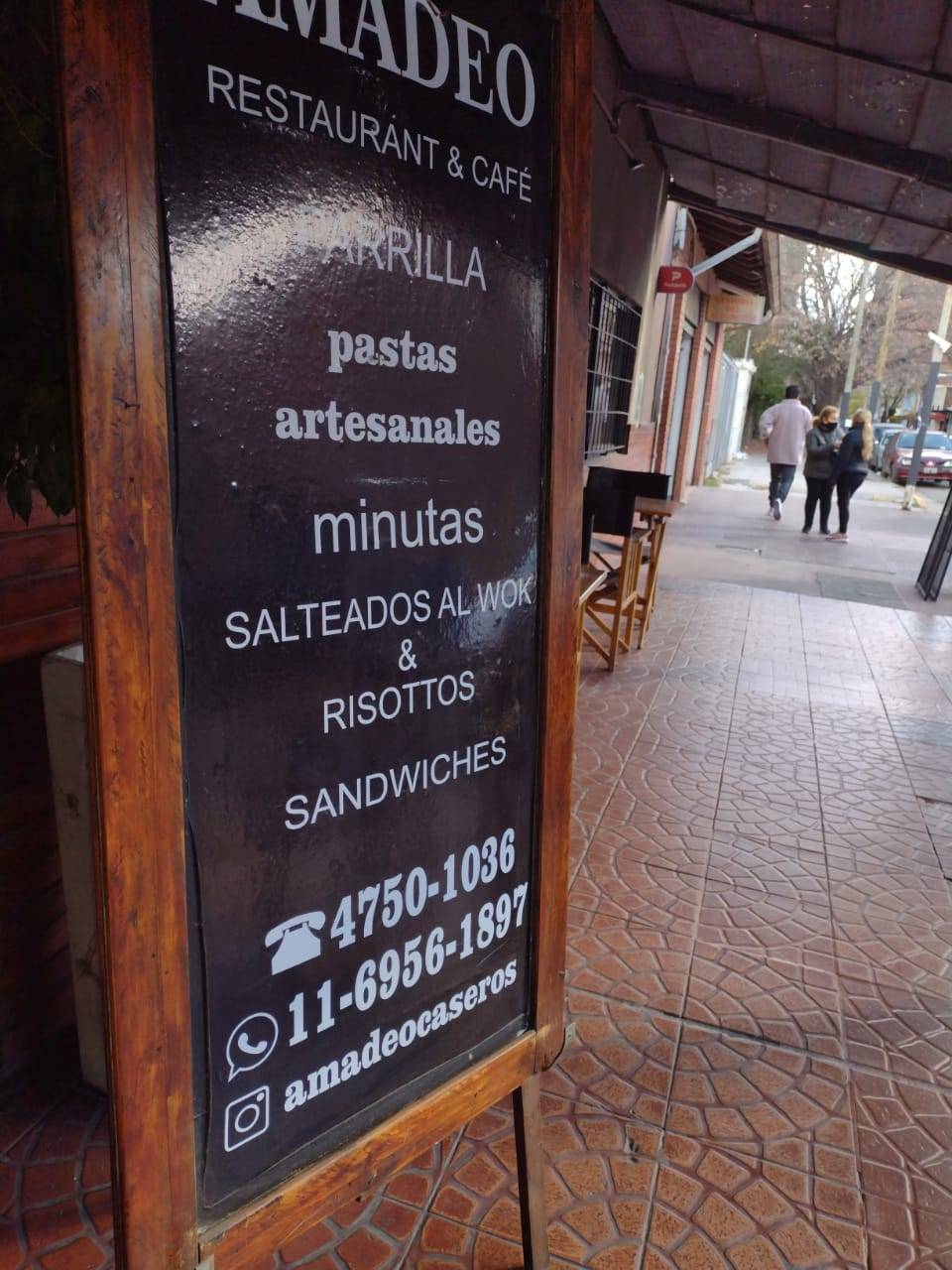Carta de AMADEO Restaurant & Café, Buenos Aires