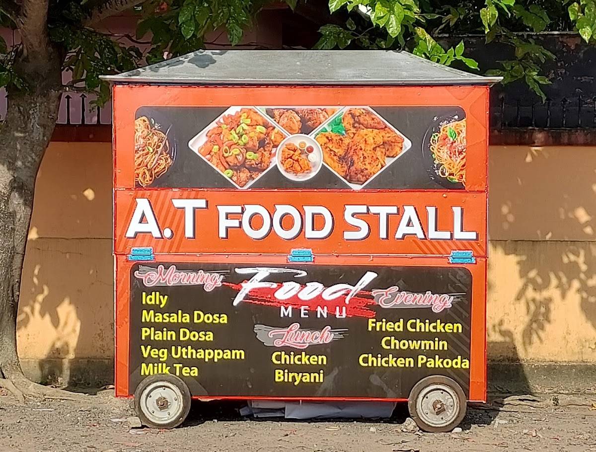 Menu at AT Food Stall, Port Blair